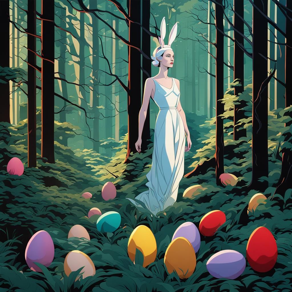 Easter bunny - AI Generated Artwork - NightCafe Creator