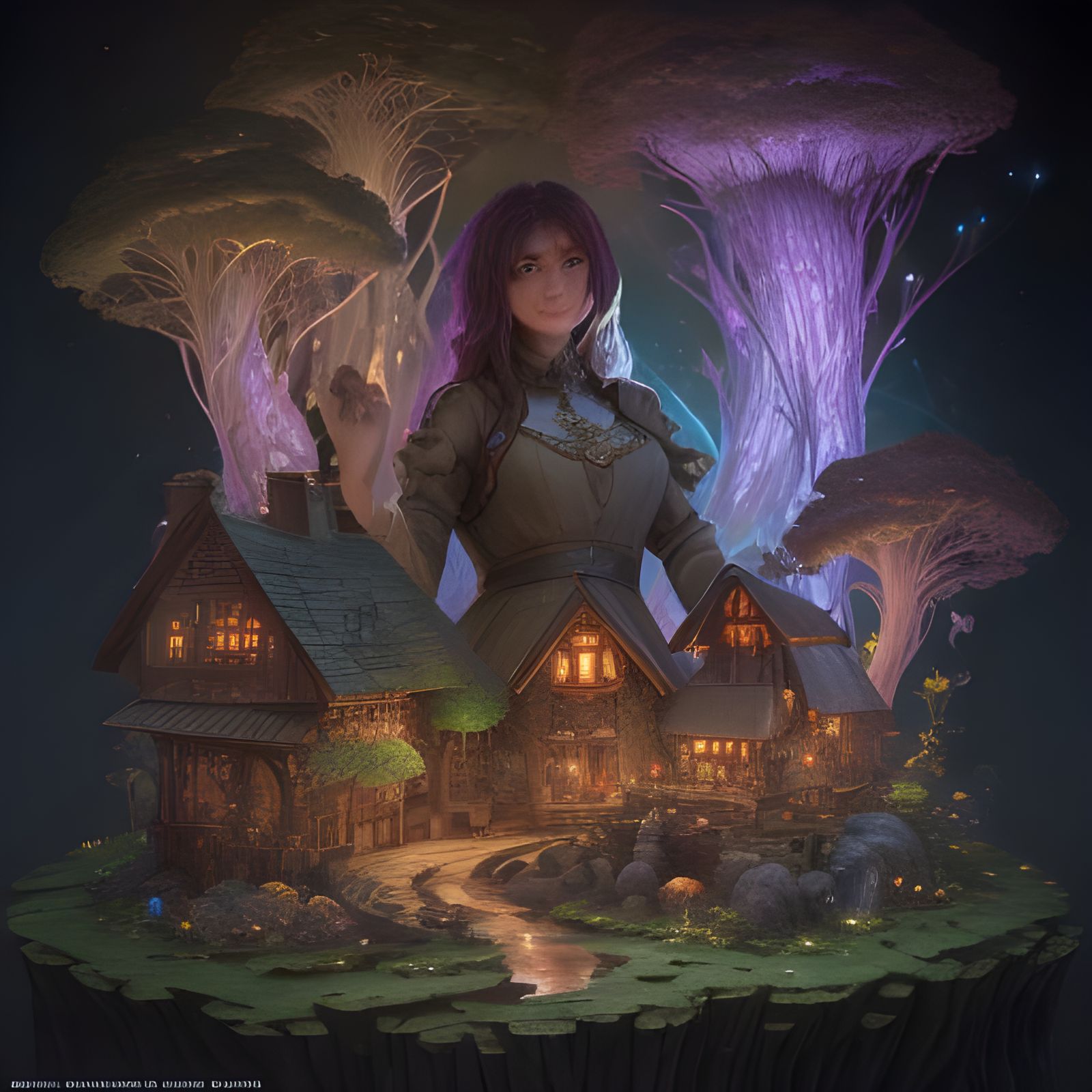 Human comes to the fairies - AI Generated Artwork - NightCafe Creator