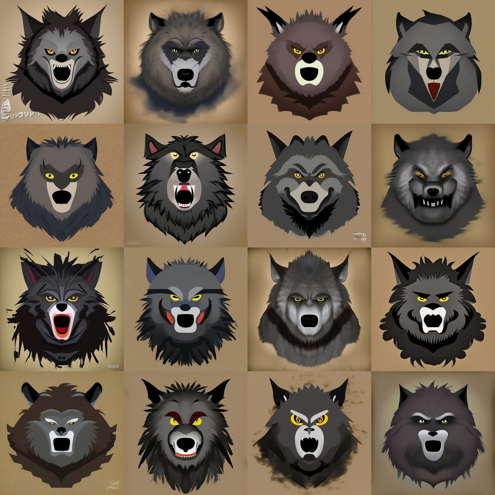 overweight werewolf mugshot digital art sharp focus - AI Generated ...