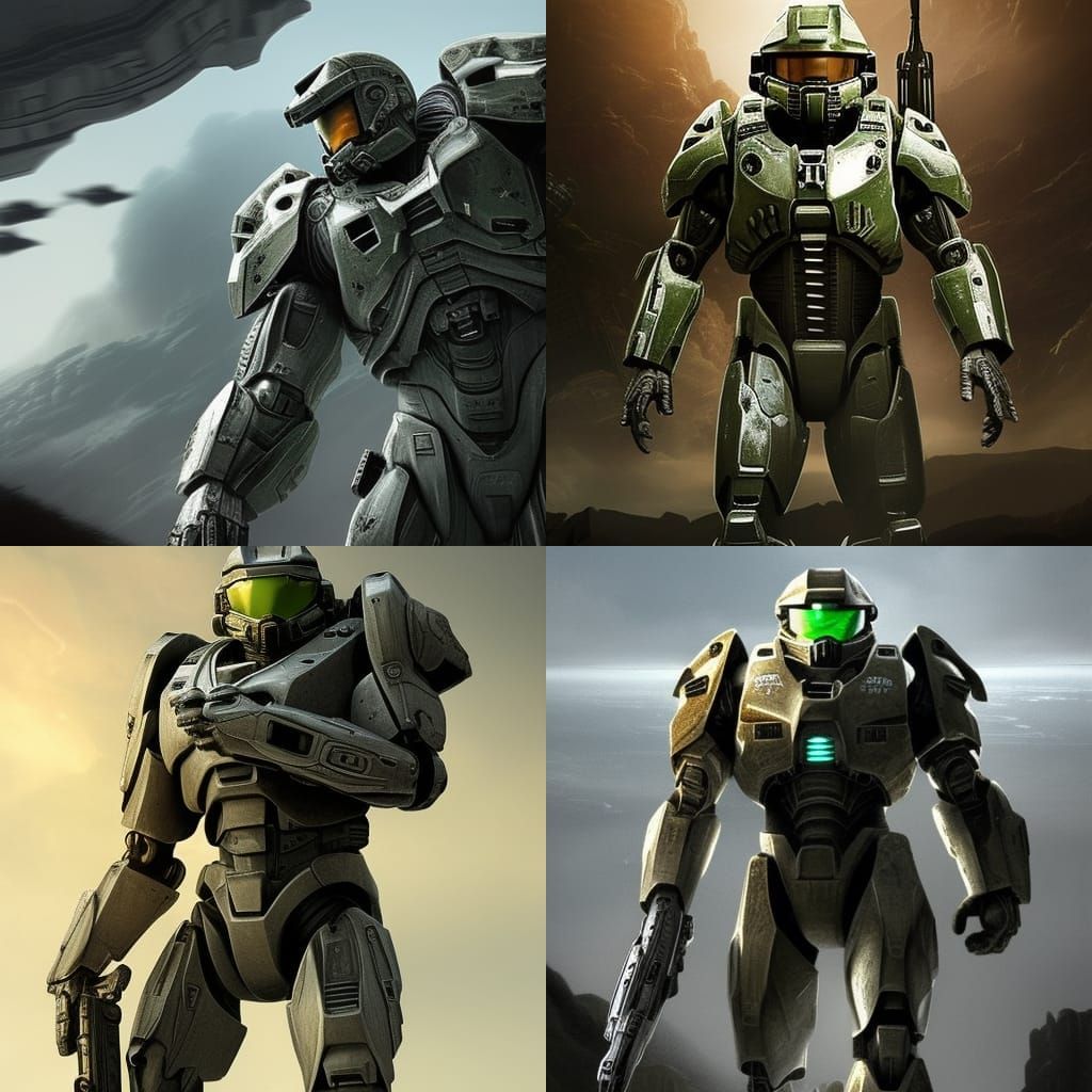 master chief - AI Generated Artwork - NightCafe Creator
