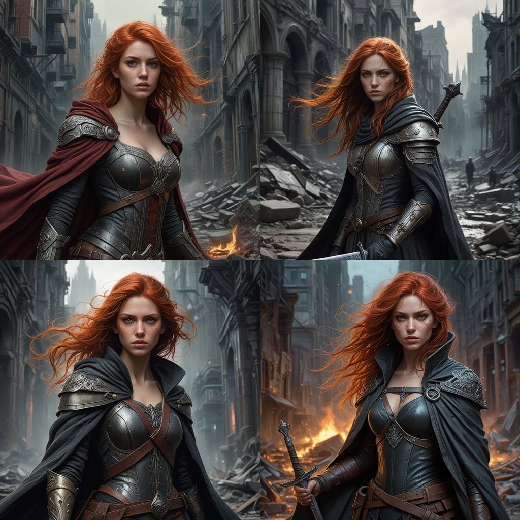 For today's challenge, imagine a rebellious princess with fiery red ...