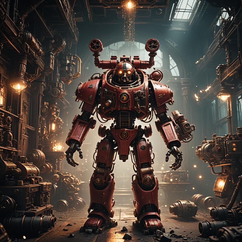 Adeptus Mechanicus from warhammer 40k, Epic glitter sparks sparkles shines shimmering dazzling ...