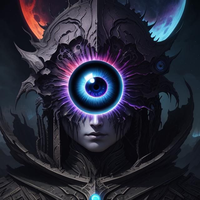 Galactic Eyes Nightmarish Gaze - AI Generated Artwork - NightCafe Creator