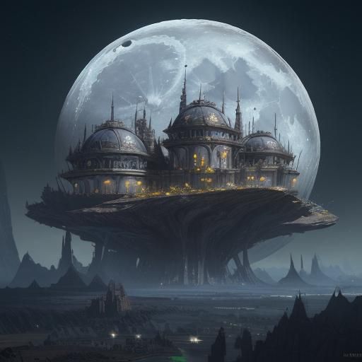 Moon is populated by people, special houses and biodomes are being ...