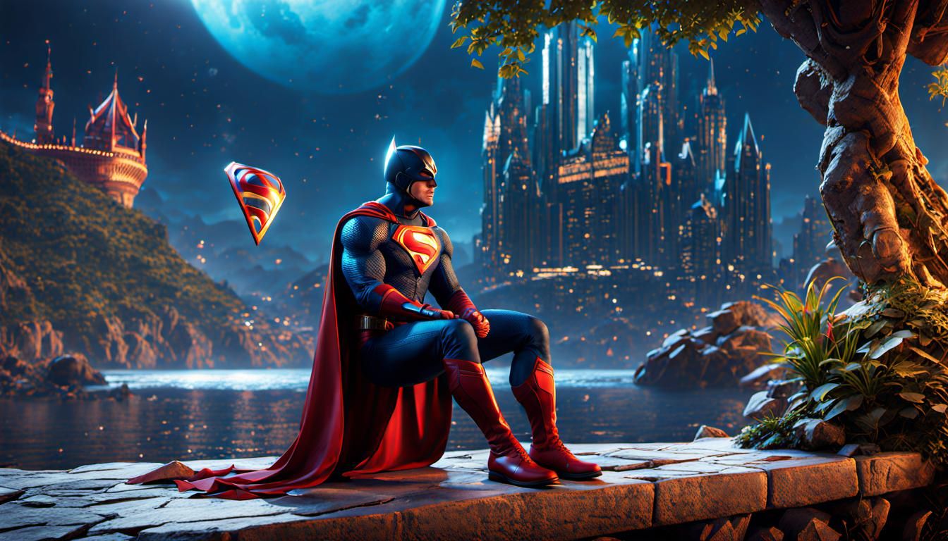 "An iconic superhero taking a break from saving the world and enjoying ...