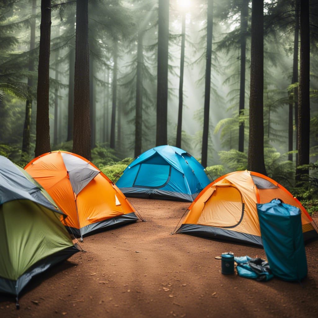 perfect camping setup - AI Generated Artwork - NightCafe Creator