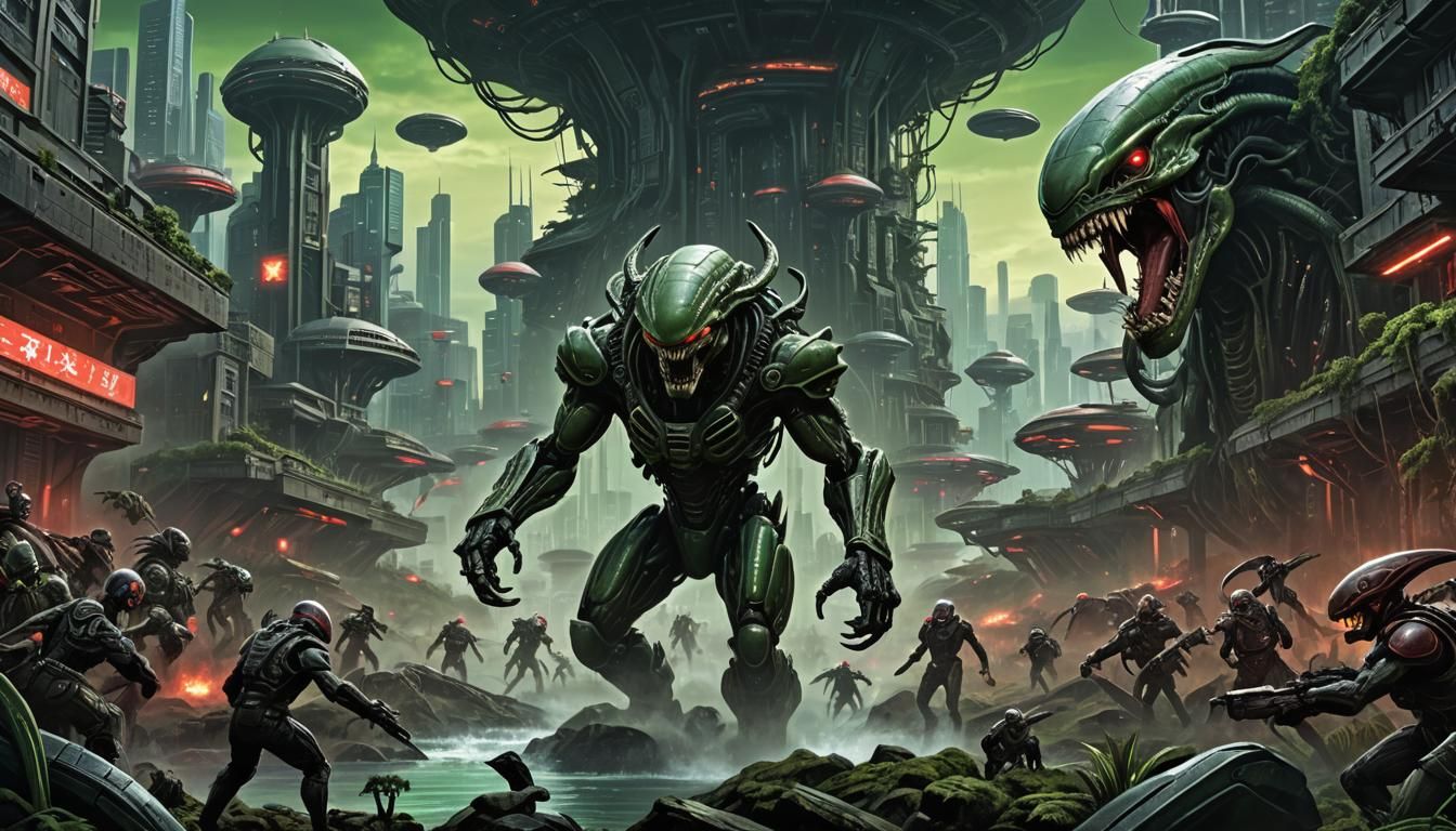 Alien War - AI Generated Artwork - NightCafe Creator