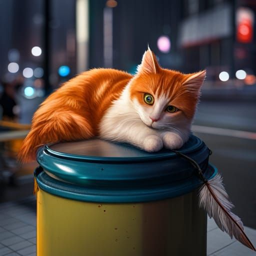 cute cat - AI Generated Artwork - NightCafe Creator