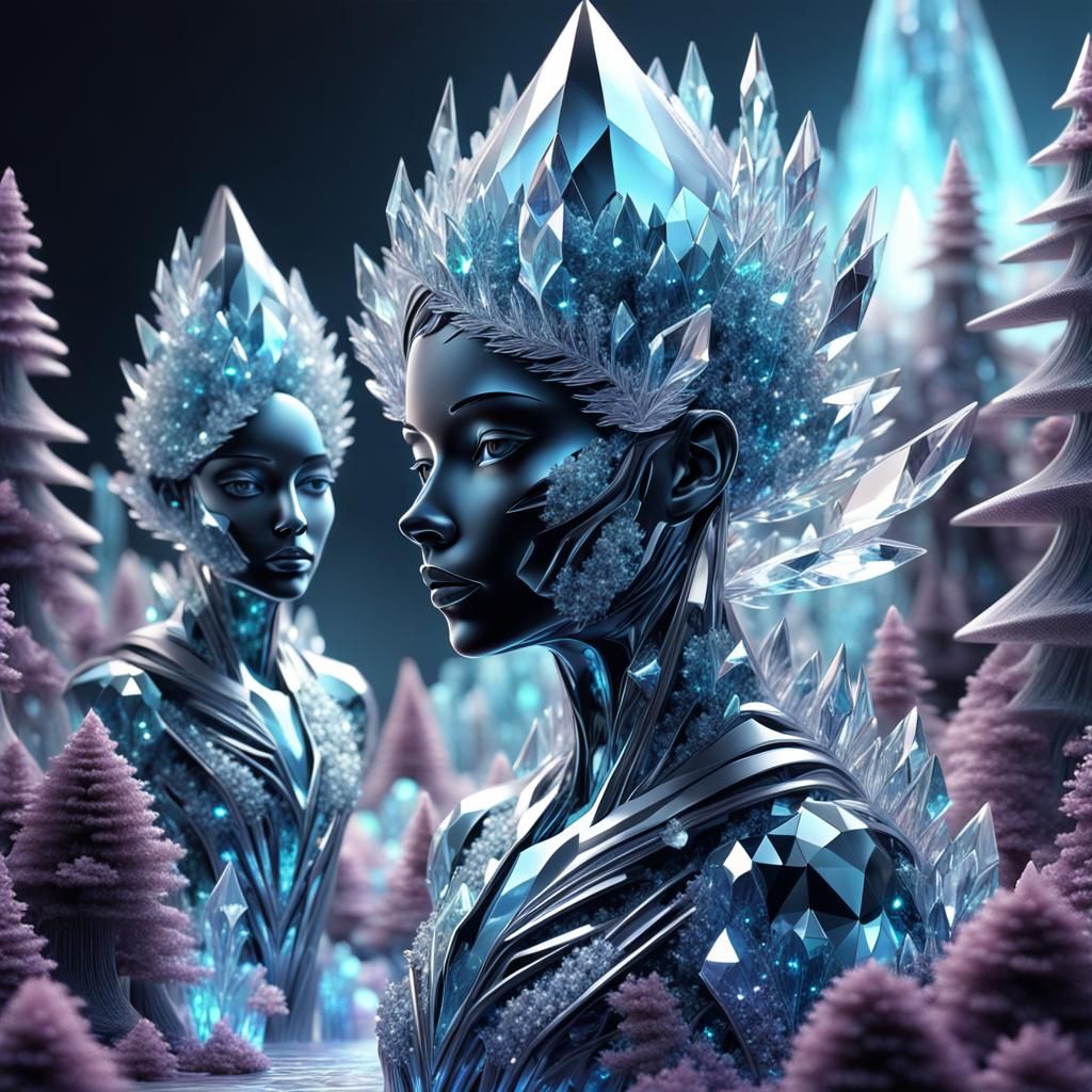 The Crystal Future. - AI Generated Artwork - NightCafe Creator