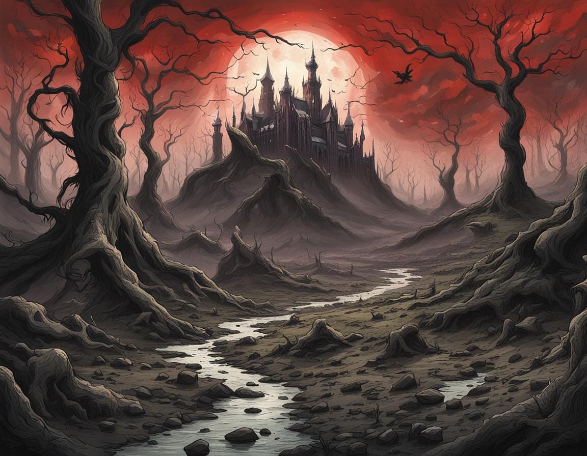 Evil landscape - AI Generated Artwork - NightCafe Creator