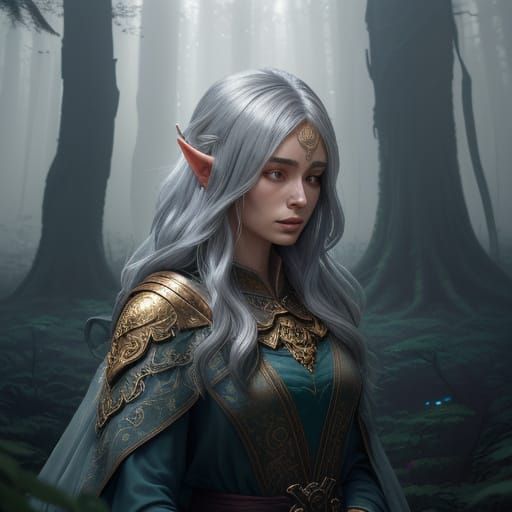 noble female moon elf wizard - Ethereal Moon Elf Wizard in ...