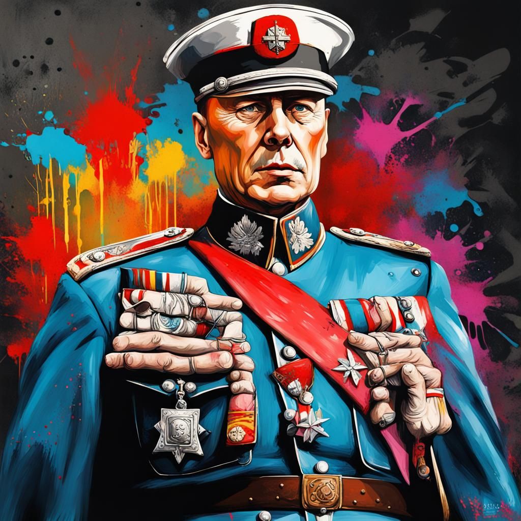 Erwin Rommel in medieval style - AI Generated Artwork - NightCafe Creator
