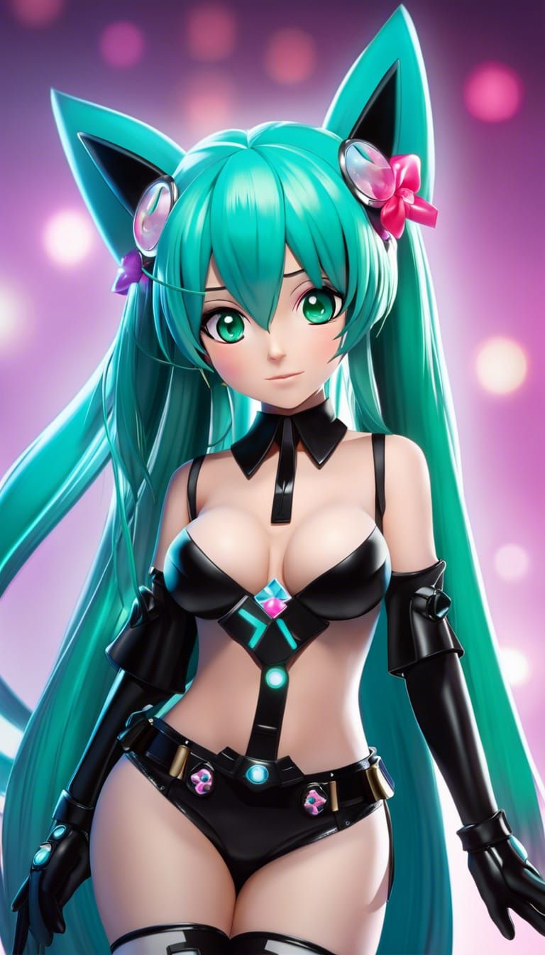 Hatsune Miku 330 - AI Generated Artwork - NightCafe Creator