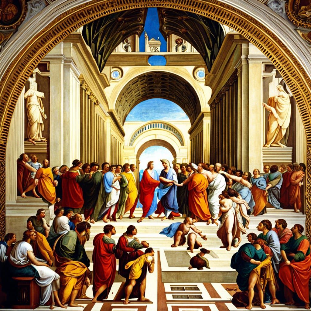 School of Athens - AI Generated Artwork - NightCafe Creator