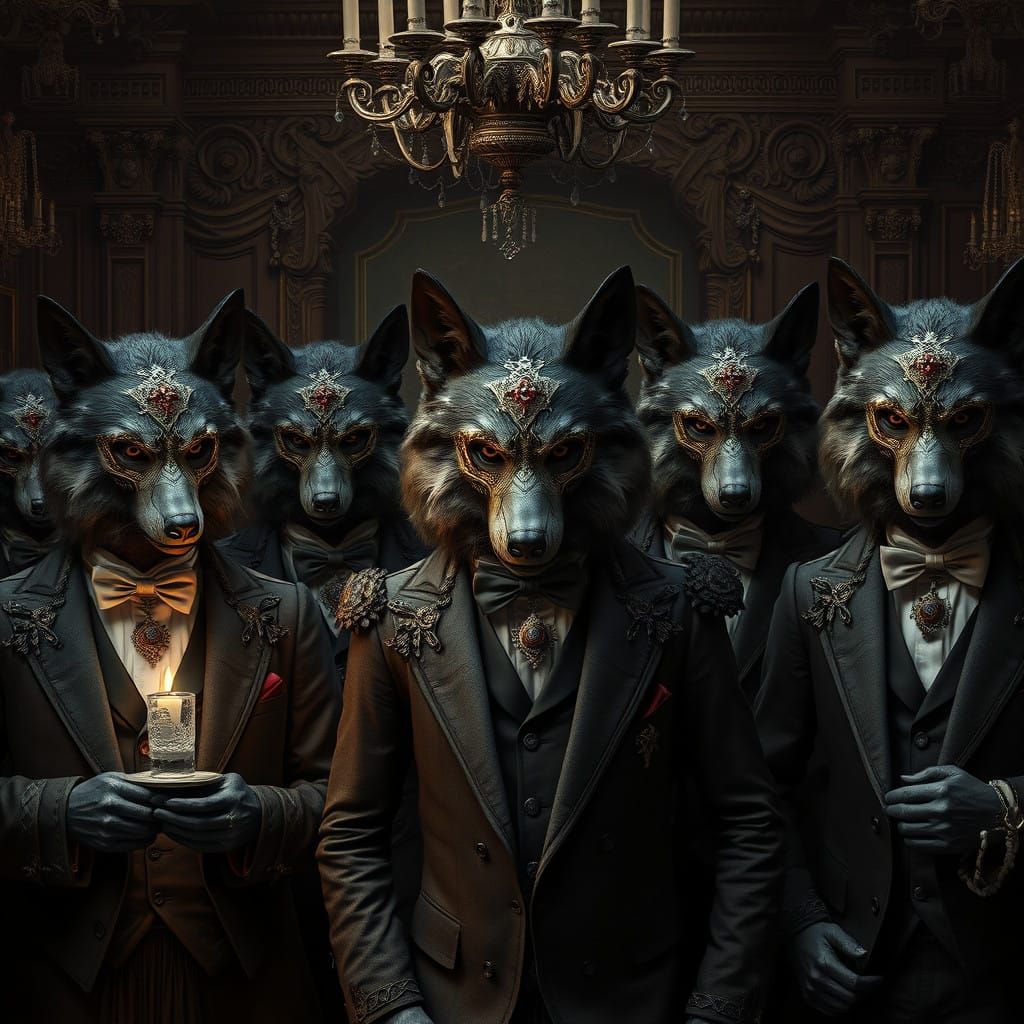 A Macabre Victorian Masquerade of Werewolves