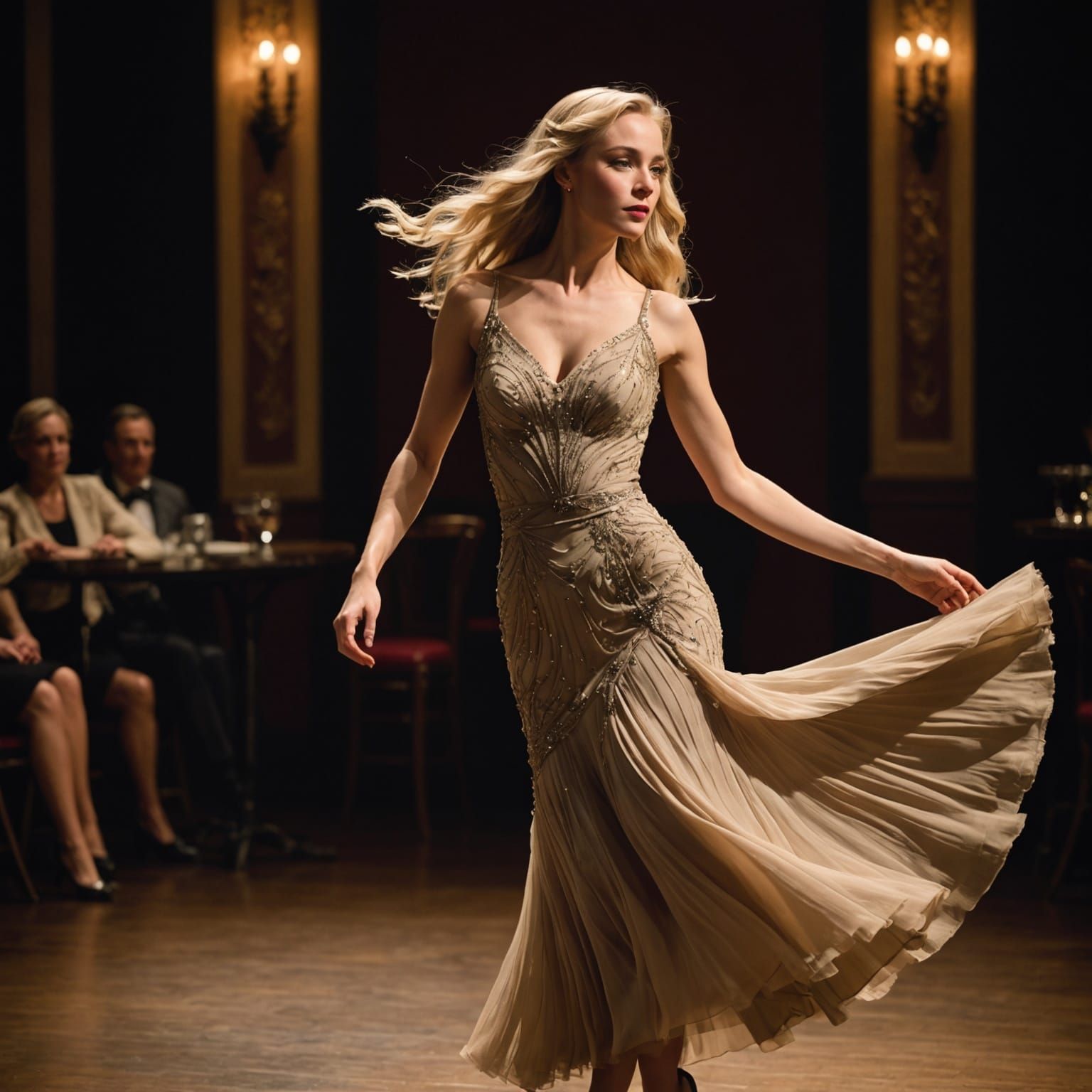 Symphony of Passion - Elegant Tango Dancer in Soft Focus