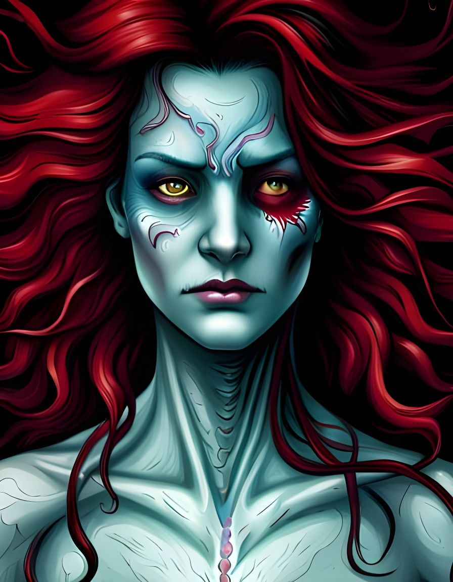 Undead Jean Grey - AI Generated Artwork - NightCafe Creator