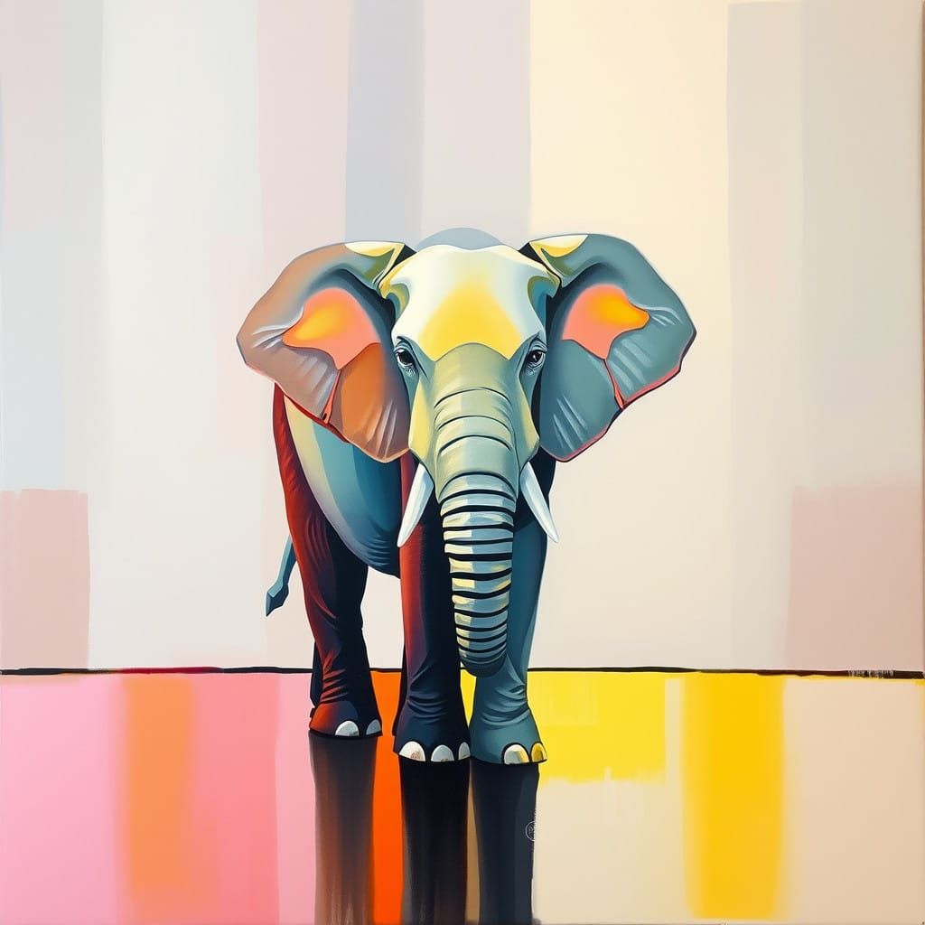Surrealist Elephant Explodes in a Kaleidoscope of ... - AI Art
