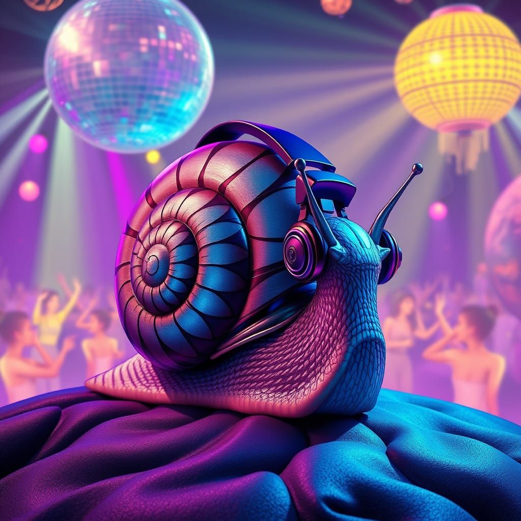 Caracol show.... - Snail Disco in Neon Wonderland