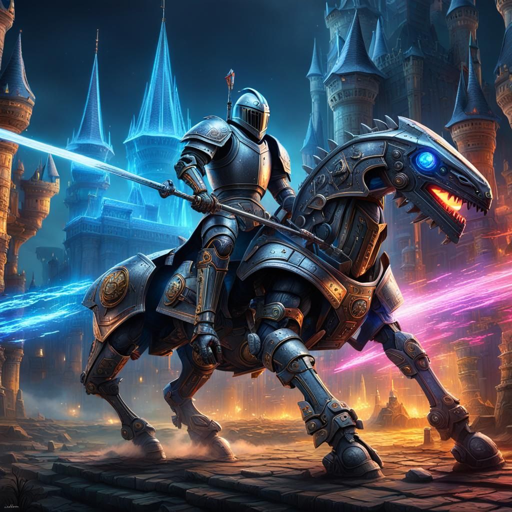 Medieval Mecha Knight - AI Generated Artwork - NightCafe Creator