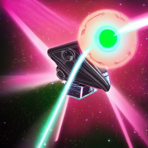 Void Laser Death Ray Attack - AI Art