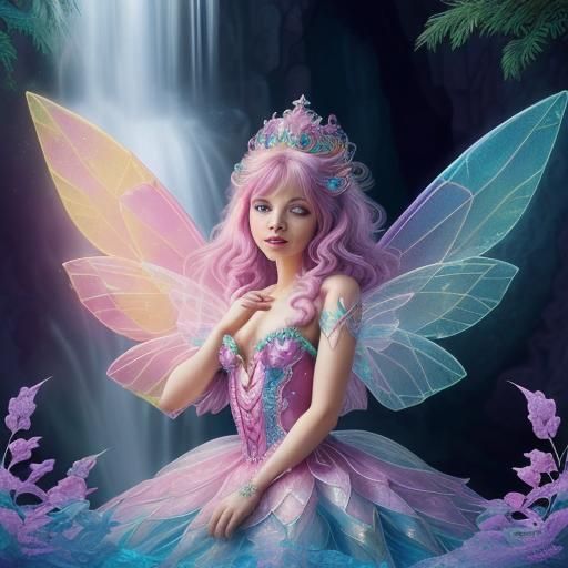 Amazingly Stunningly Beautiful colorful fancy fantasy fairy with ...