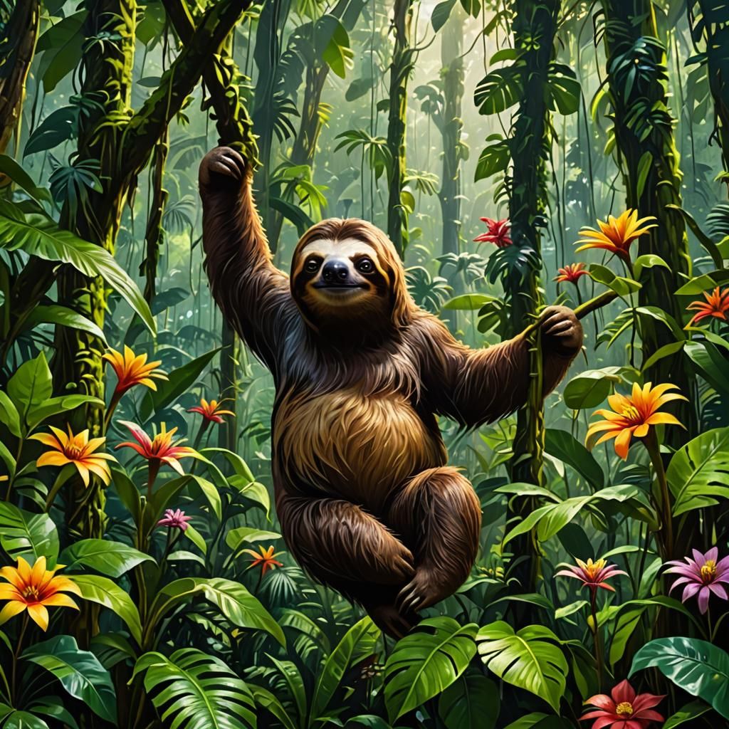 sloth 🦥 - AI Generated Artwork - NightCafe Creator