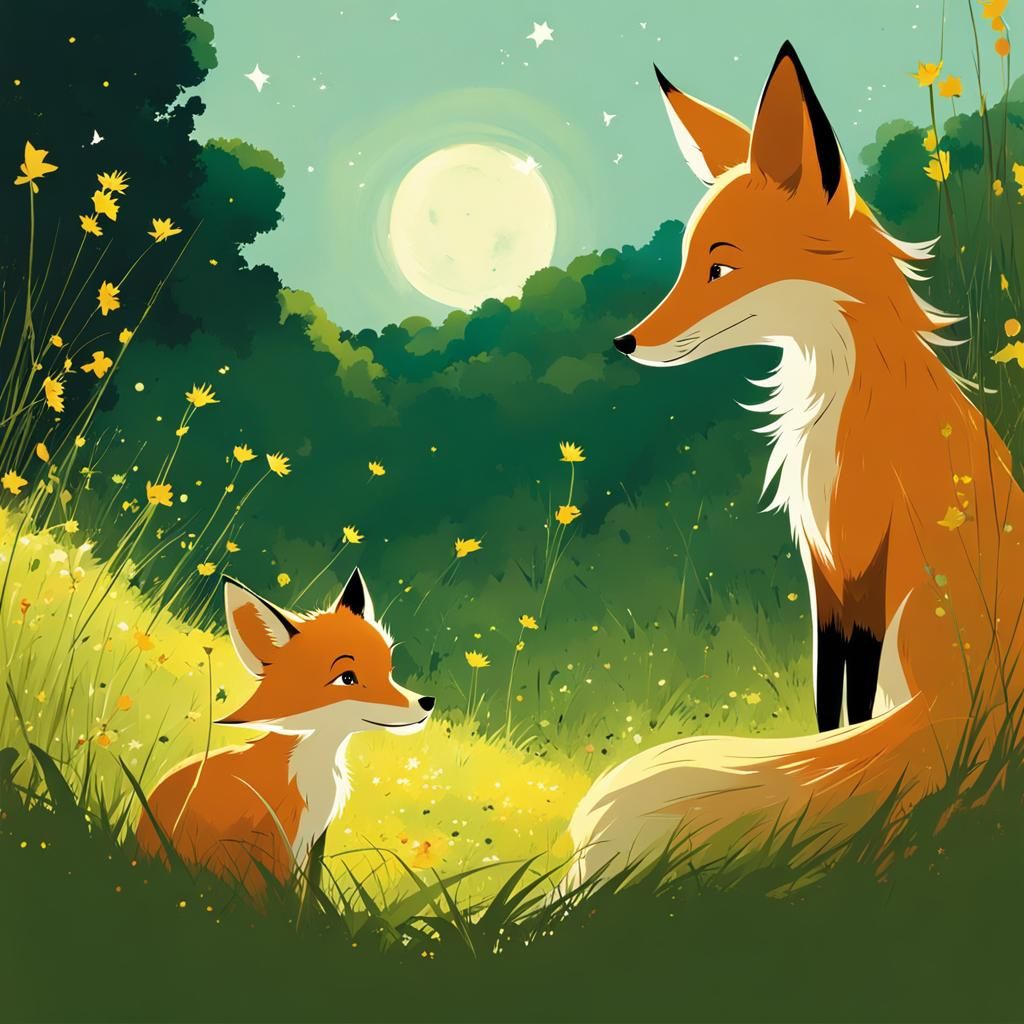 Fox tale - AI Generated Artwork - NightCafe Creator