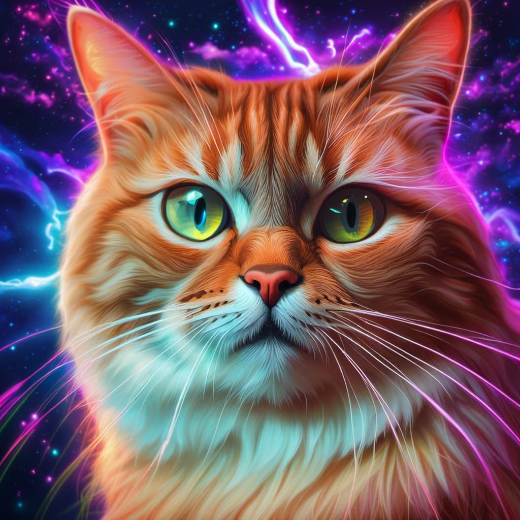 Curiosity killed the cat, but satisfaction brought him back , Portrait ...