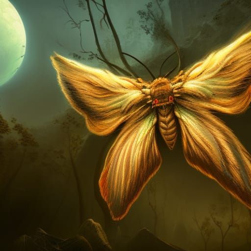 Moth - AI Generated Artwork - NightCafe Creator