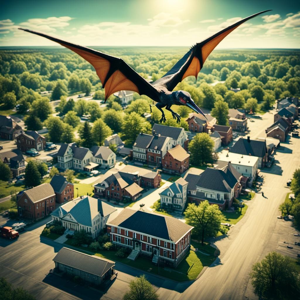 Flying, flying in the sky, the cliff racer flies so high... - AI ...