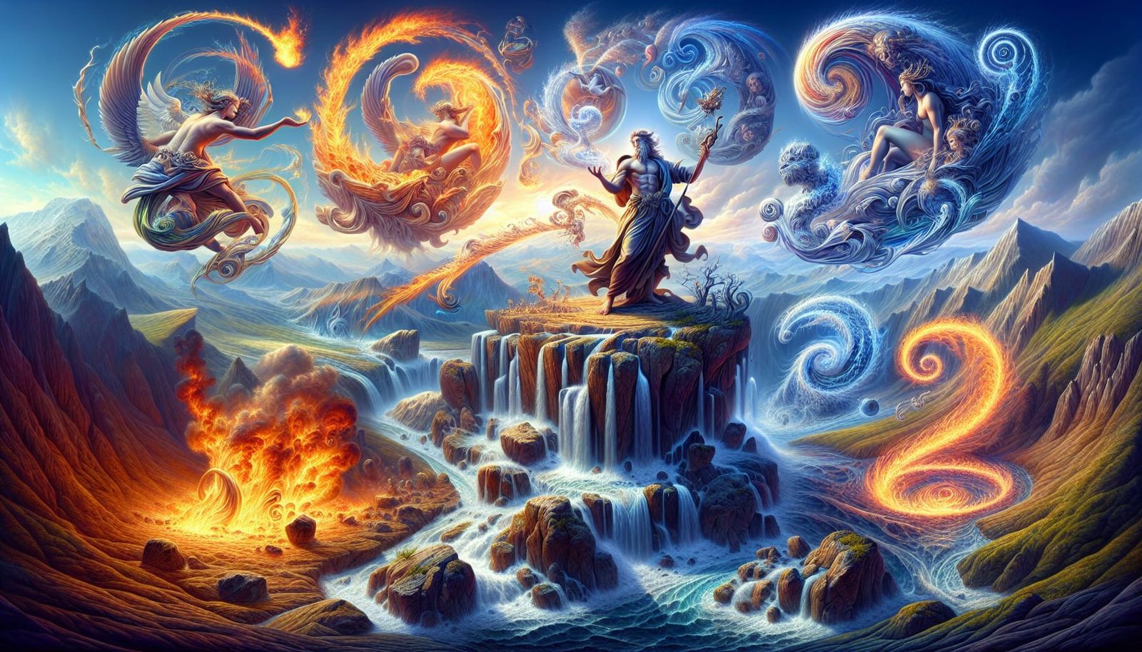 Master of Elements 1 - AI Generated Artwork - NightCafe Creator