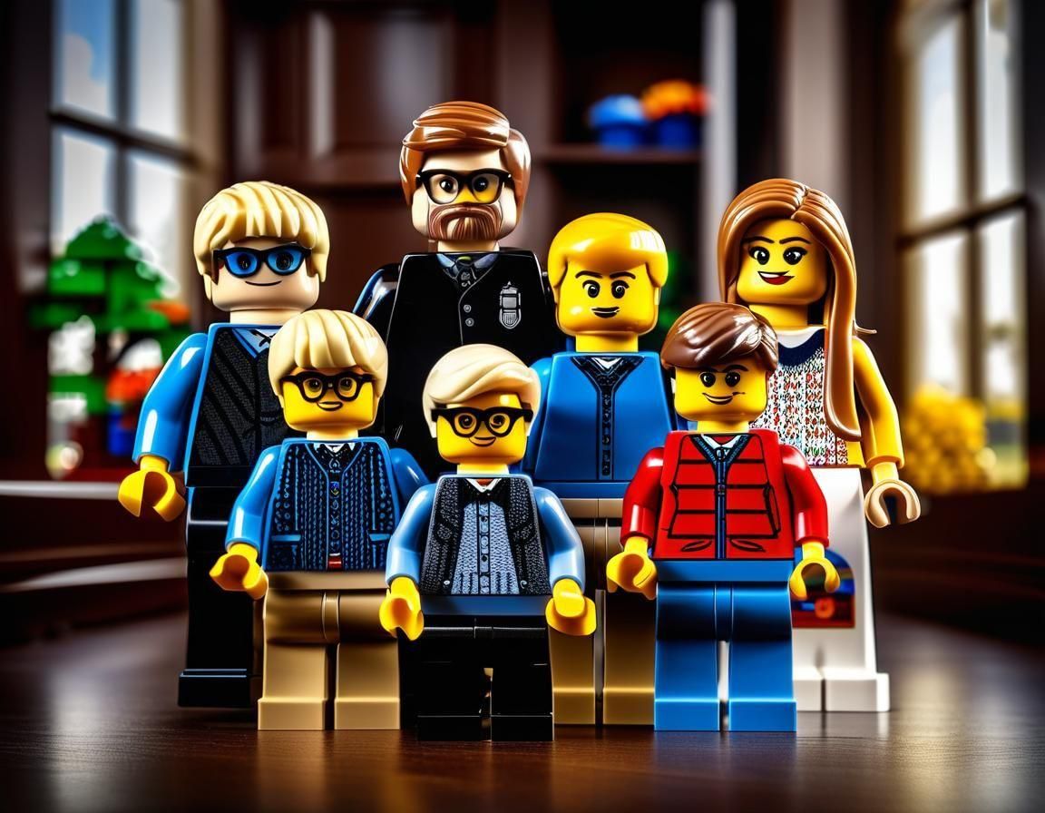 Lego Minifigures: Family - AI Generated Artwork - NightCafe Creator