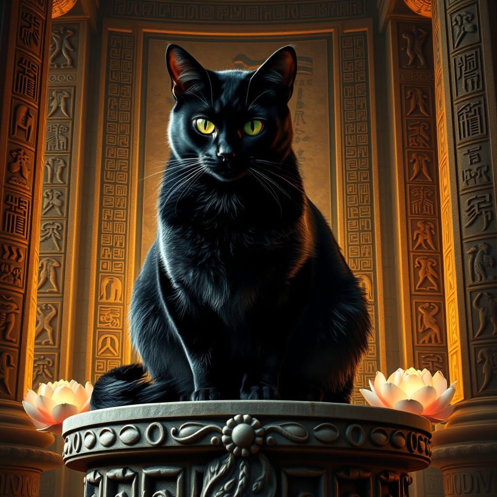 He sitteth in judgement, why? He's a cat. It's his thing