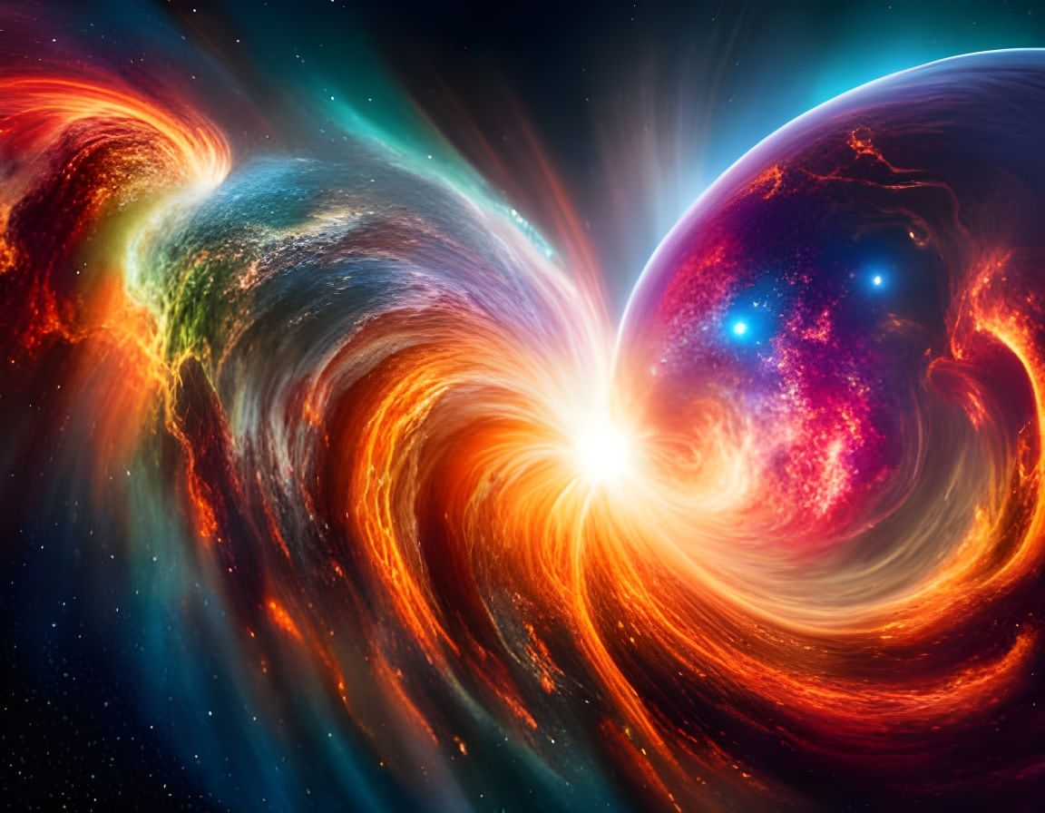 COSMIC BATTLE - AI Generated Artwork - NightCafe Creator