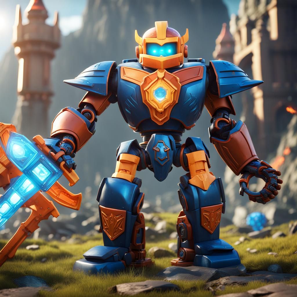 Nexo Knights Meca - AI Generated Artwork - NightCafe Creator