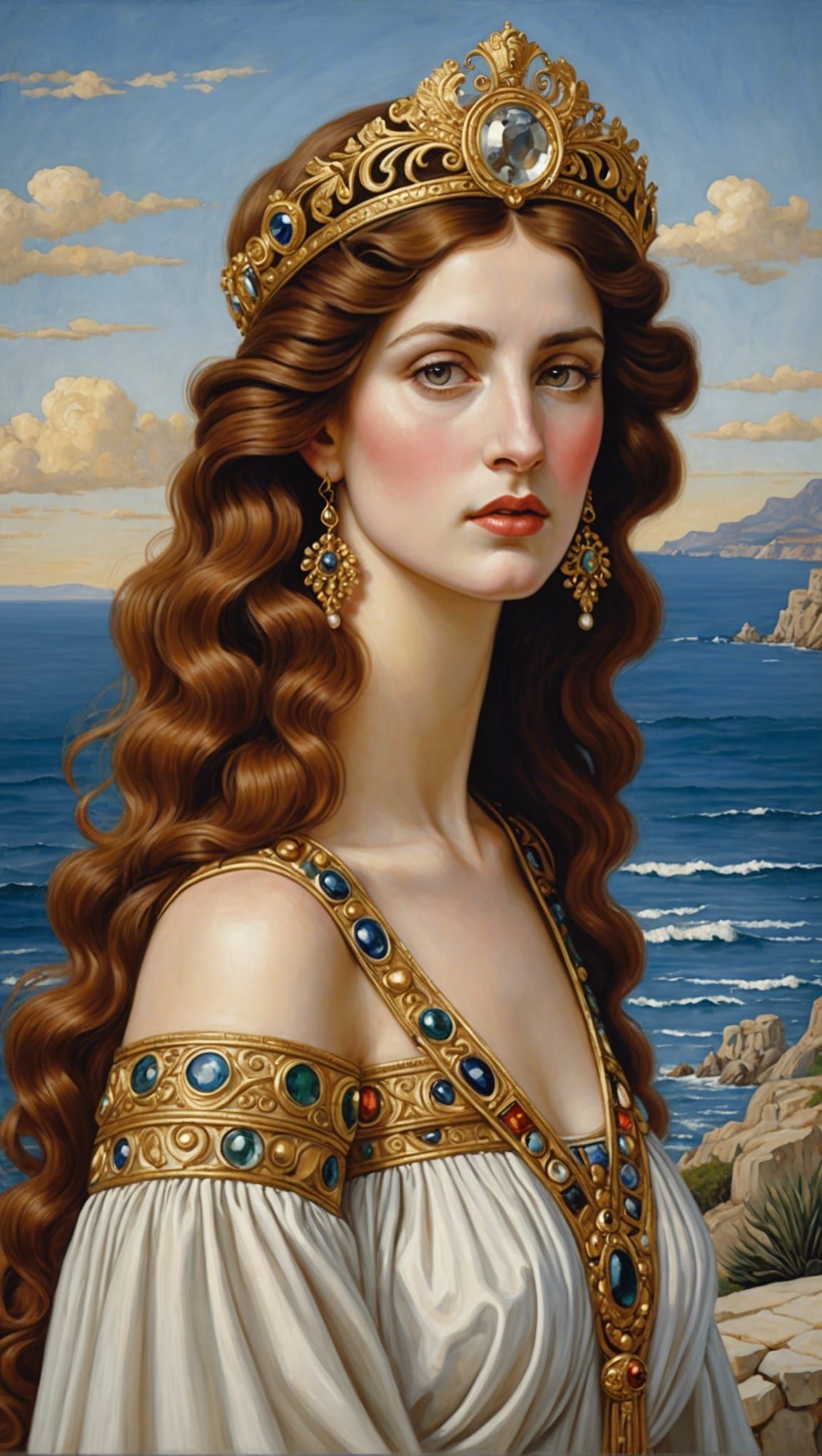 Catherine Abel and Gustav Klimt and Vlad Safronov painting of a ...