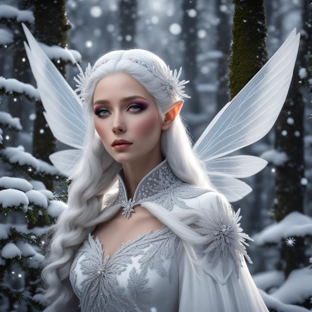 Frost fairy - AI Generated Artwork - NightCafe Creator