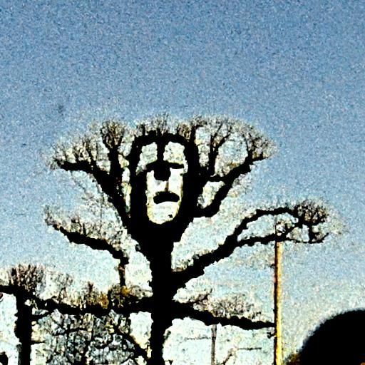 A tree with the face of a man - AI Generated Artwork - NightCafe Creator