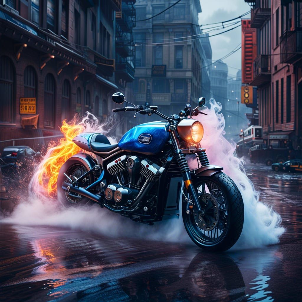 Motorcycle - AI Generated Artwork - NightCafe Creator