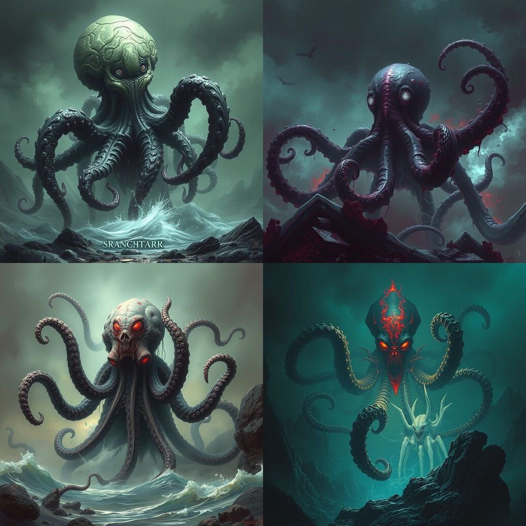 Oktopus Krake Monster horror - Horrific Octopus Monster in ...