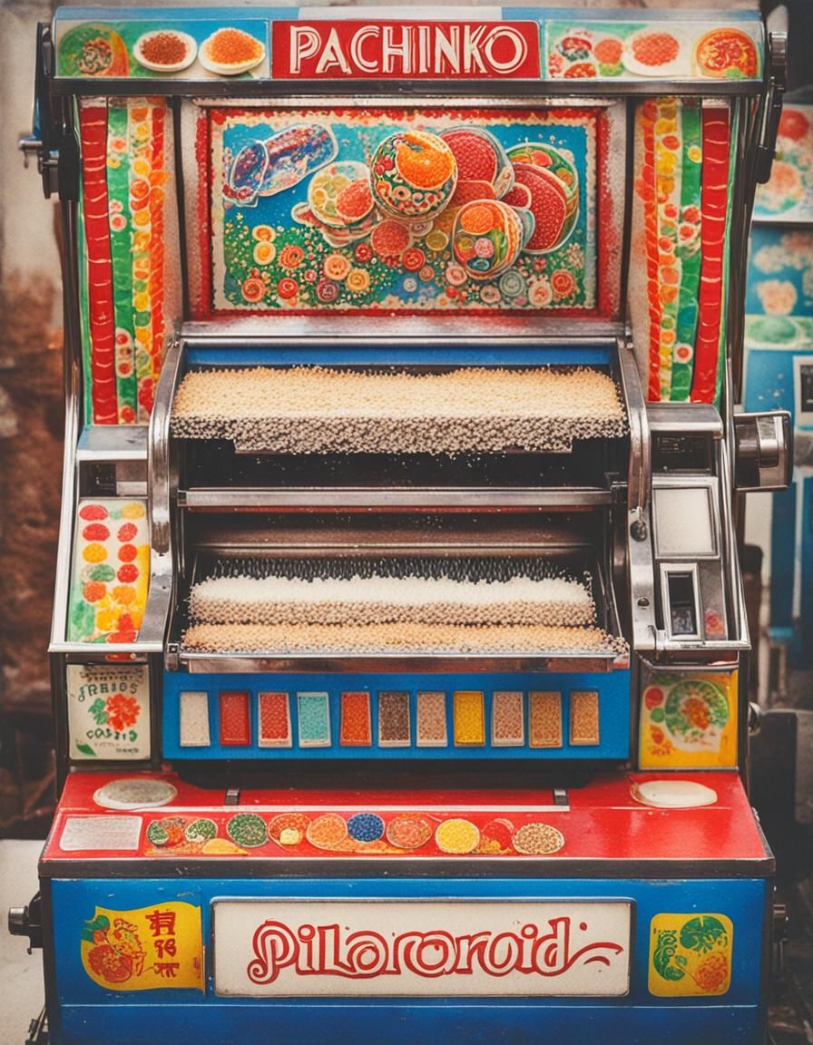 Pachinko or Panko Machine. Colorful Polaroid - AI Generated Artwork ...