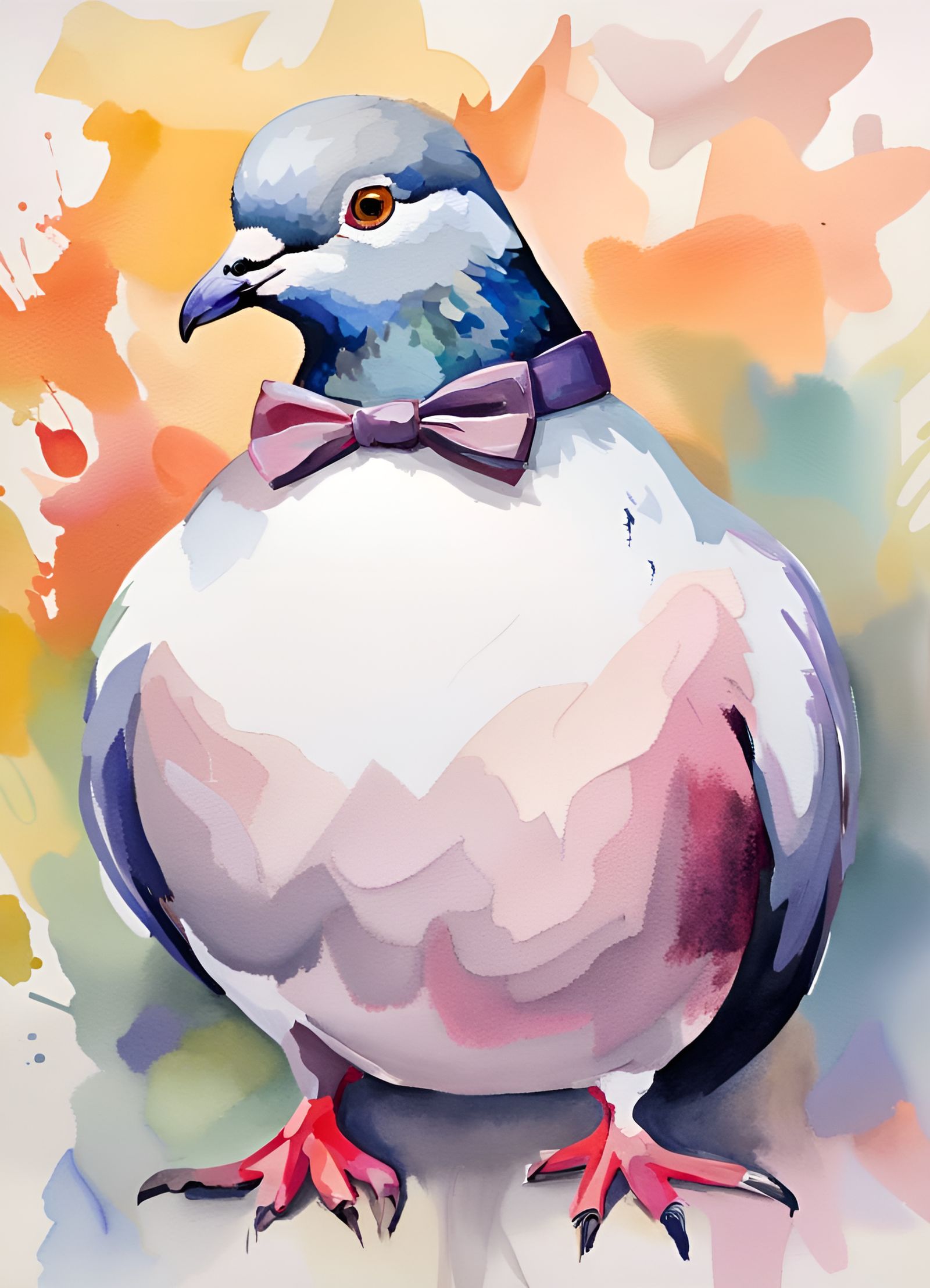 Fat Pigeon “ - AI Generated Artwork - NightCafe Creator