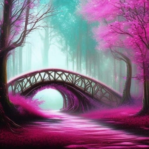 A Quiet Elven Bridge - AI Generated Artwork - NightCafe Creator
