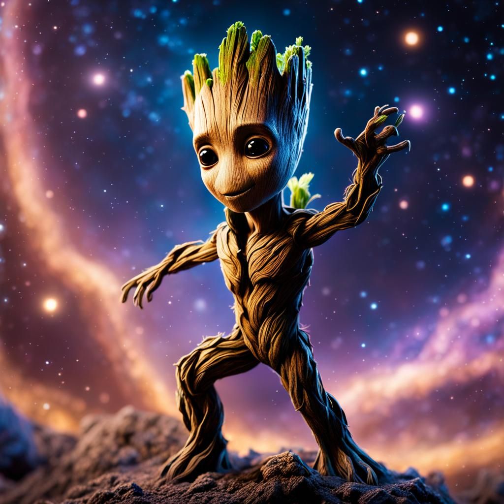 Baby Groot - AI Generated Artwork - NightCafe Creator