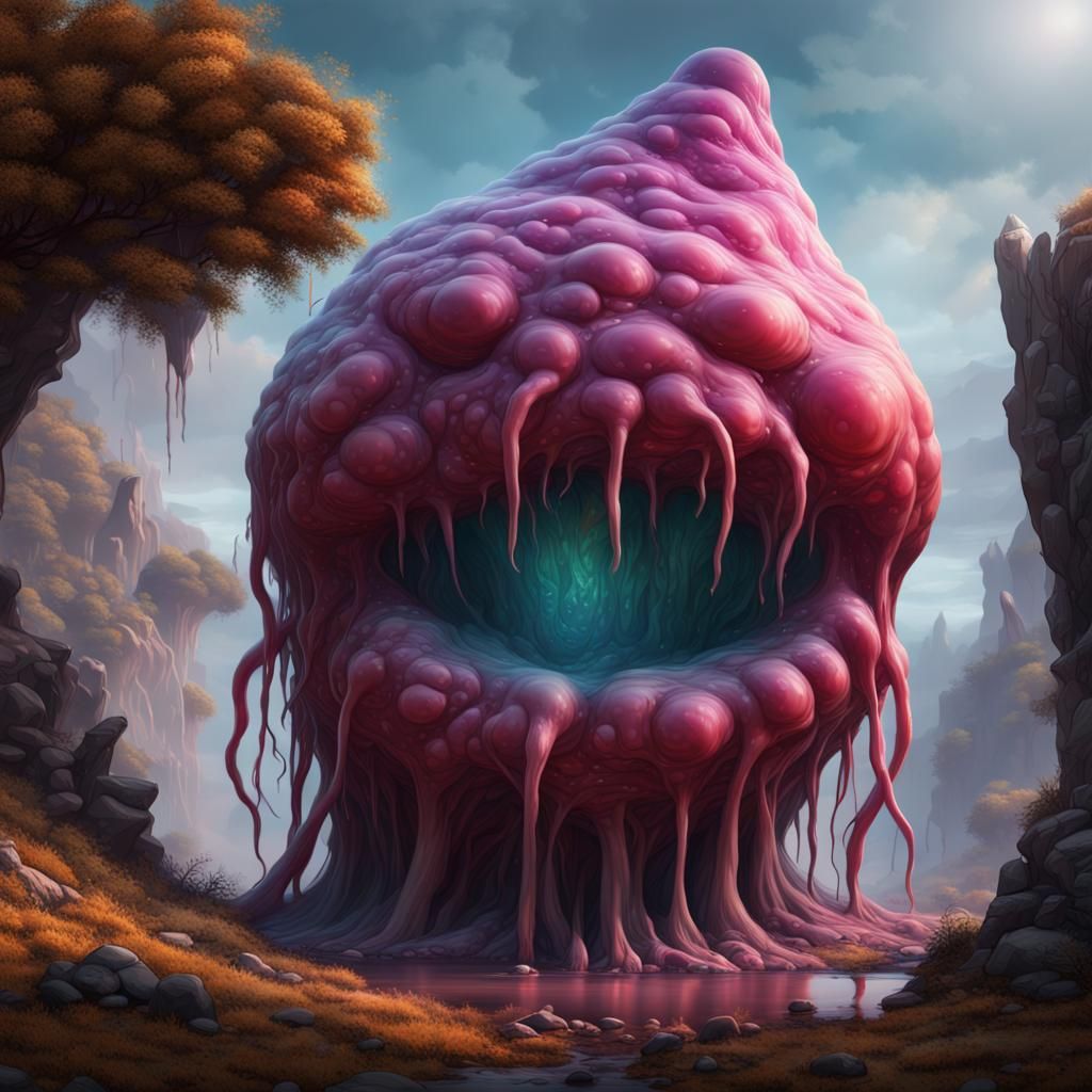 Gluttonous Blob - AI Generated Artwork - NightCafe Creator