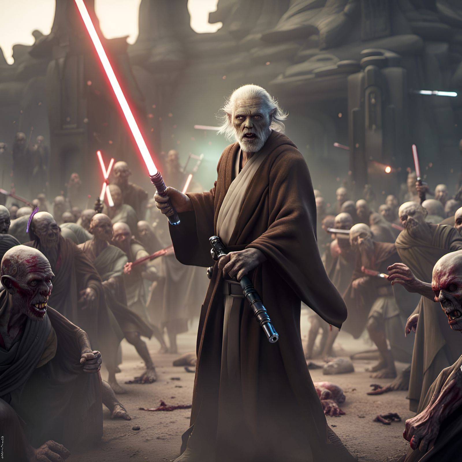 Jedi Master - AI Generated Artwork - NightCafe Creator