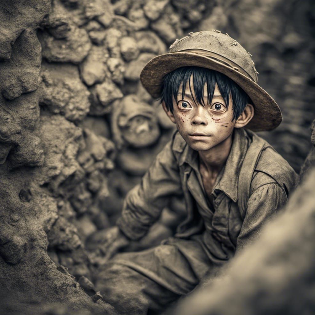 Monkey D. Luffy in WW1 - AI Generated Artwork - NightCafe Creator