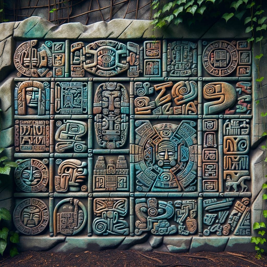 Aztec Written Word - AI Generated Artwork - NightCafe Creator