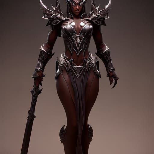 Dark elf demon - AI Generated Artwork - NightCafe Creator